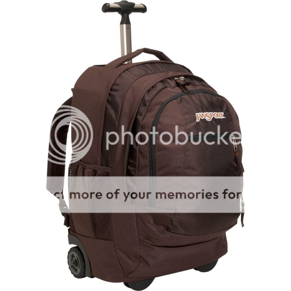 NEW JANSPORT DRIVER 8 15" LAPTOP WHEELED ROLLING BACKPACK SCHOOL BAG ...