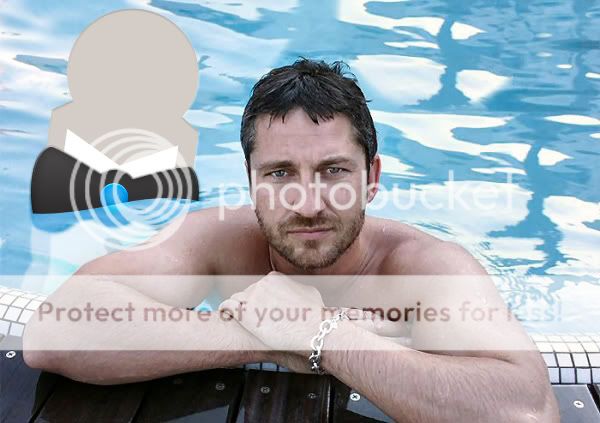 Gerard Butler swimming with his...robotic butler!?!?! : r/pics