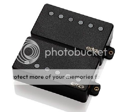 EMG 57 / 66 Active Humbucker Guitar Pickup Set BLACK