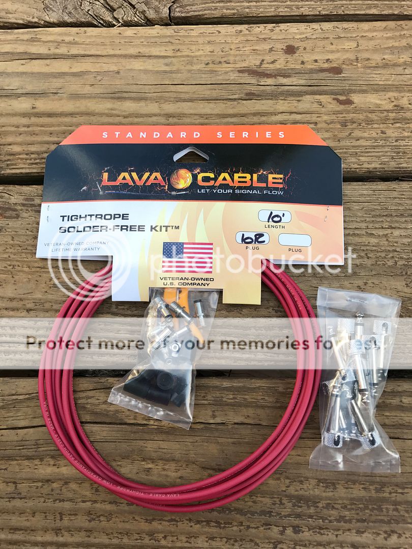 LAVA Cable Tightrope Kit DC Power & Patch 10ft Cable 10x RA 10x ea Plug RED